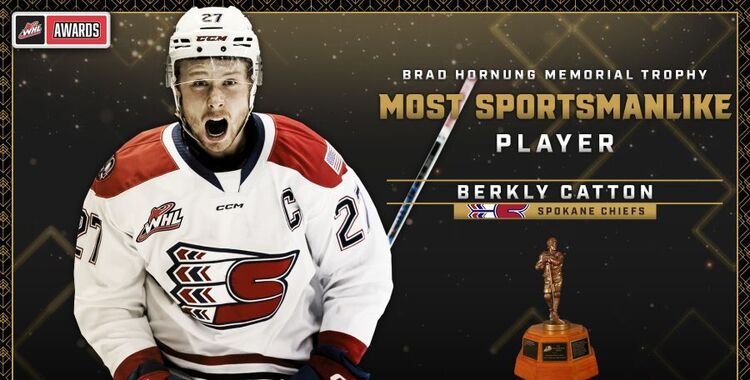 Chiefs Captain Catton Awarded Brad Hornung Memorial Trophy as the WHL’s ...
